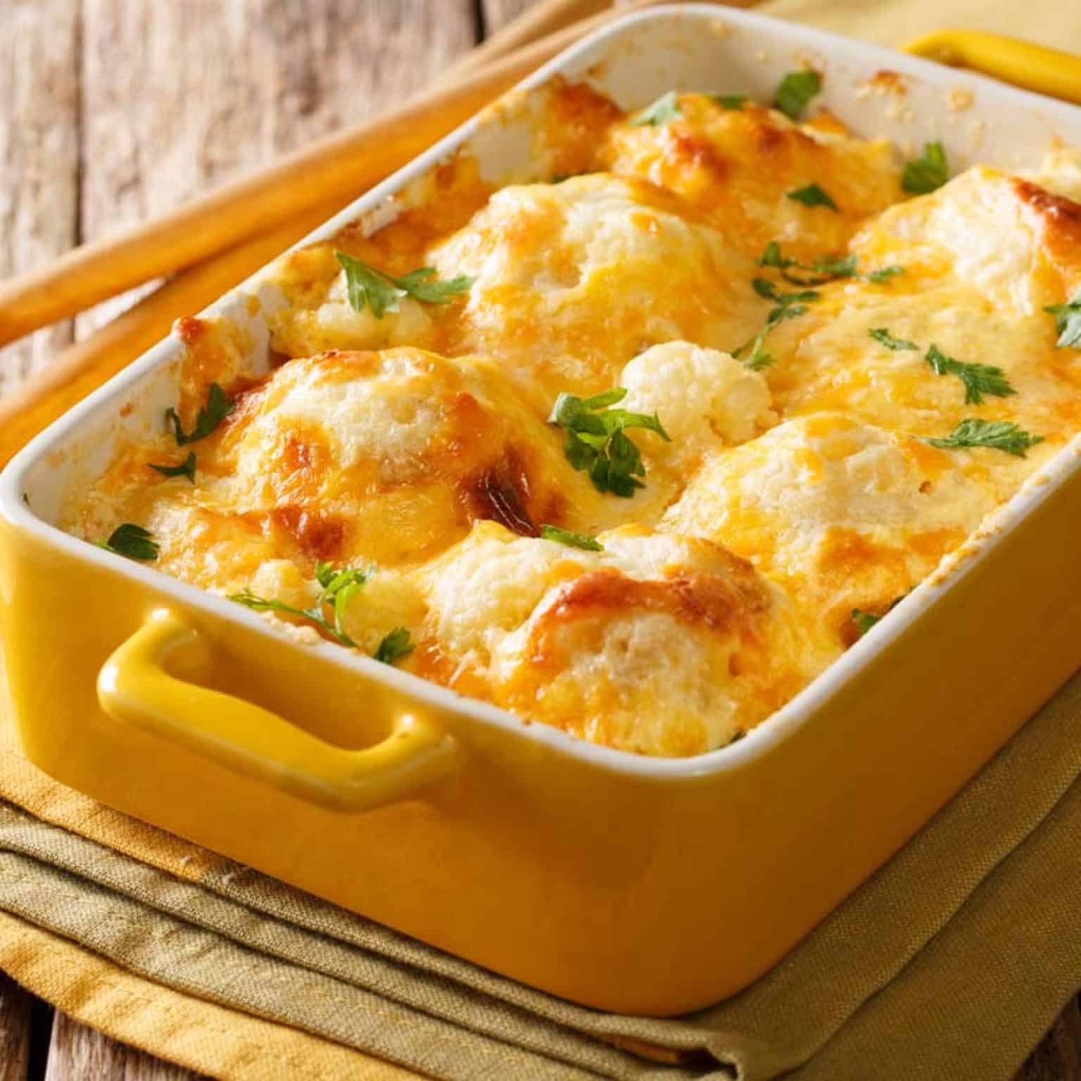 Coliflor con Bechamel Gratinada al Horno Receta Casera